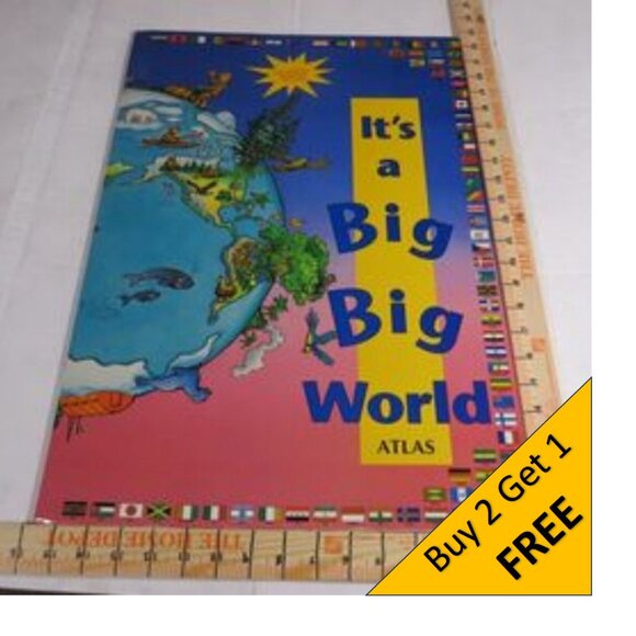 Maps 1994 | Toys | Its A Big Big World Atlas Jumbo Board Book 994 | Poshmark